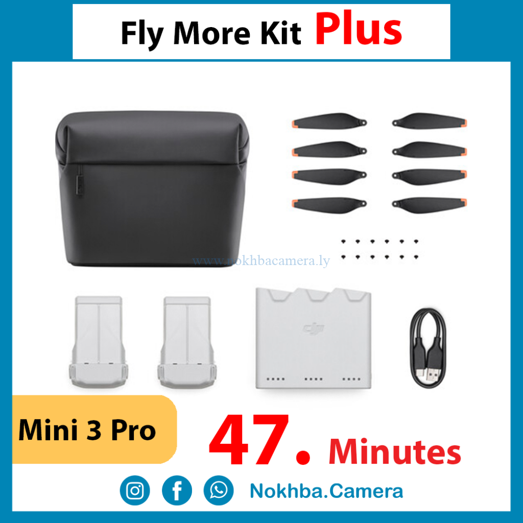 DJI Mini 3 Pro Fly More Kit Plus - شركة النخبة لمعدات التصوير